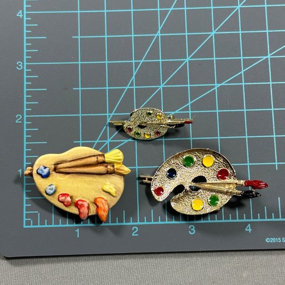 Jewelry | Lot 3 Vintage Easel Scatter Pins Goebel Gerrys Artists | Poshmark